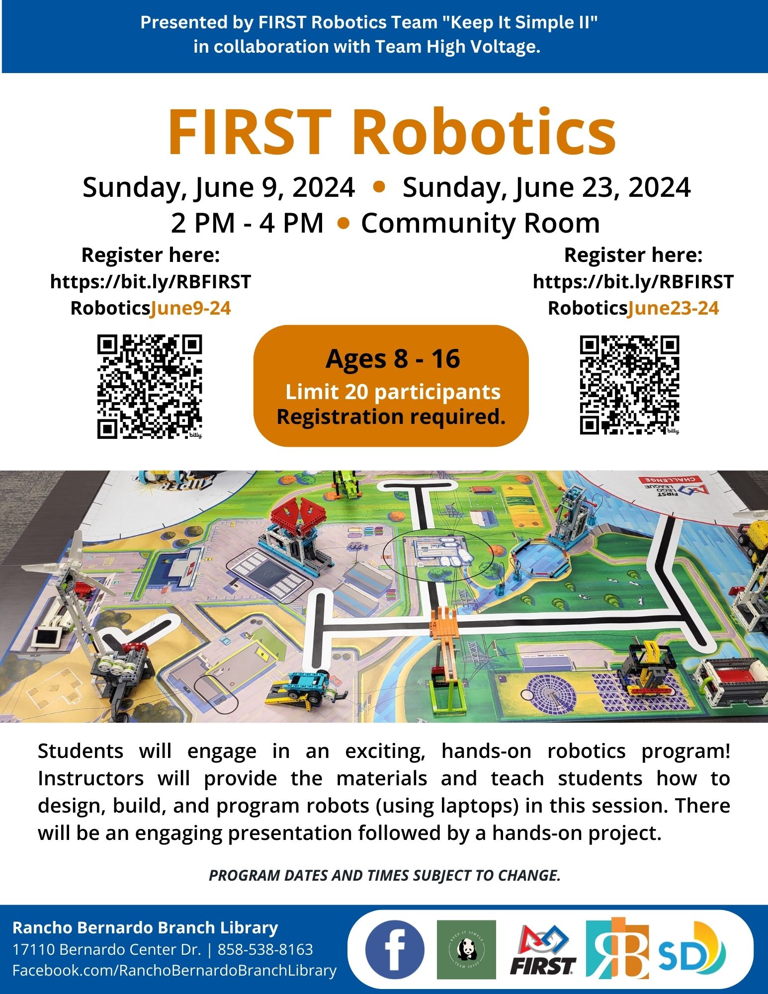 FIRST Robotics | San Diego Public Library