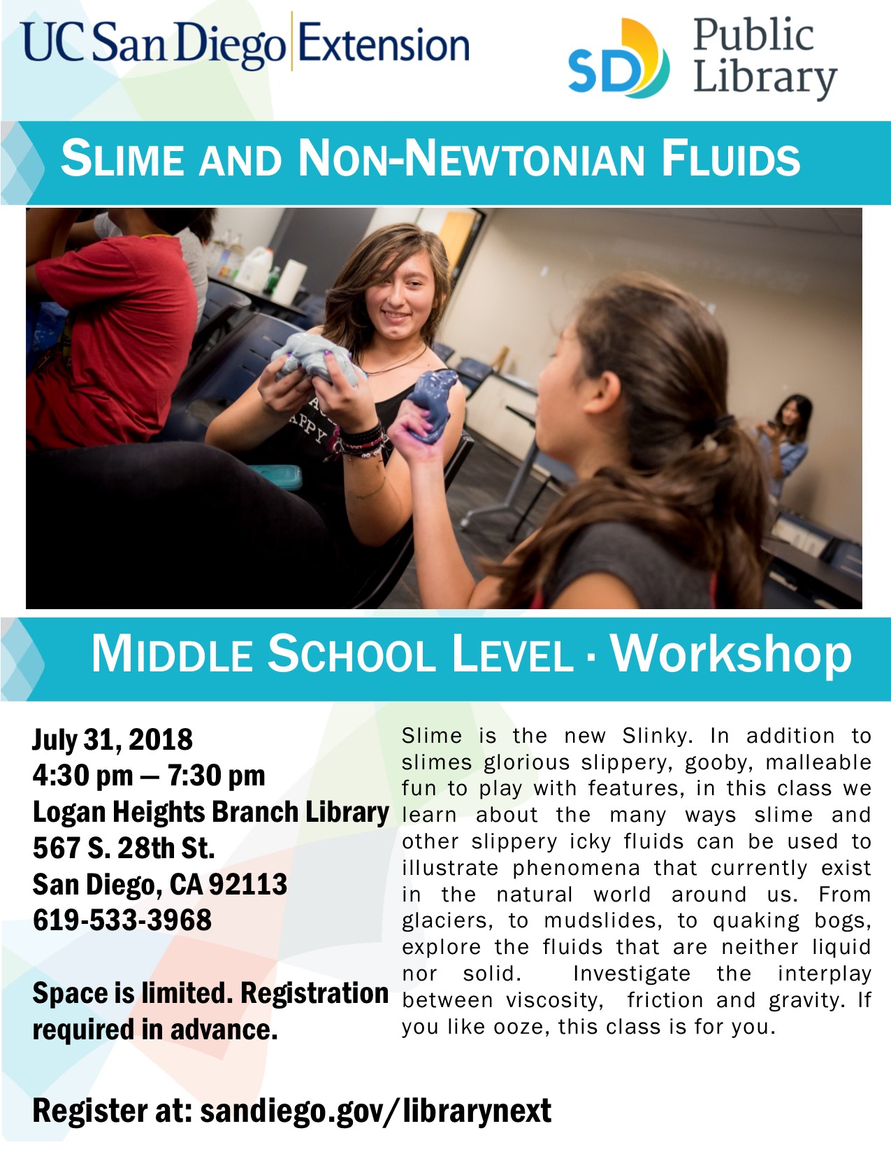 Slime and Non-Newtonian Fluids | San Diego Public Library