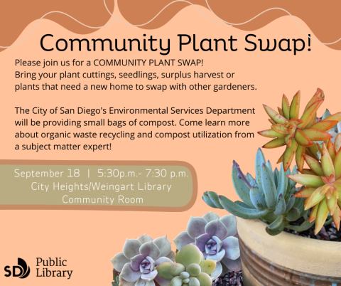 Community Plant Swap! | San Diego Public Library